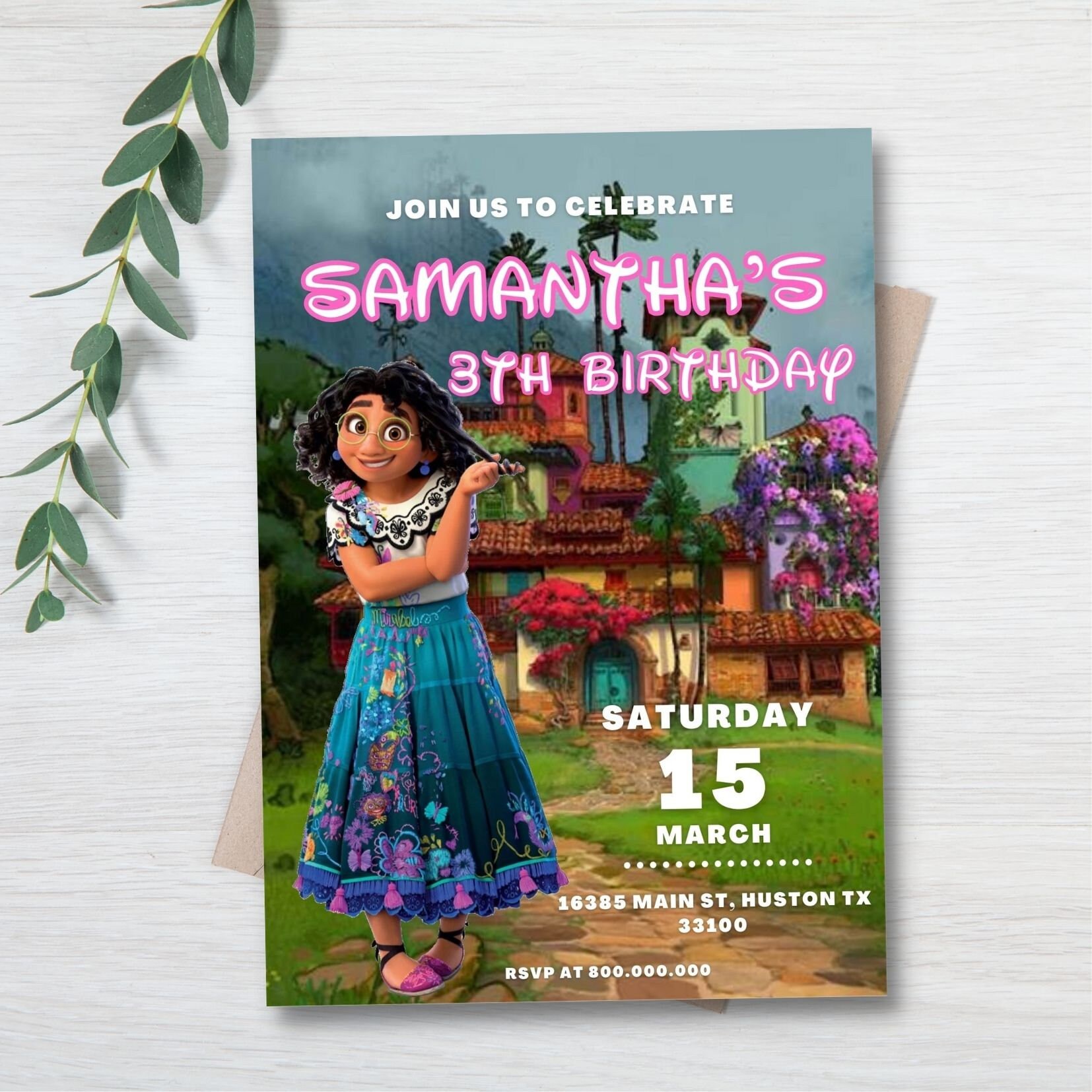 Printable and Mobile Encanto Birthday Party Invitation - Etsy