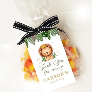 Editable Our Little King Lion Photo Birthday Party Invite, Lion Themed ...