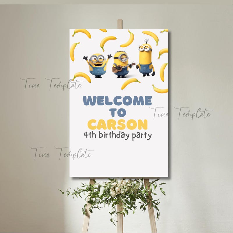 Editable Minion Signs - Etsy