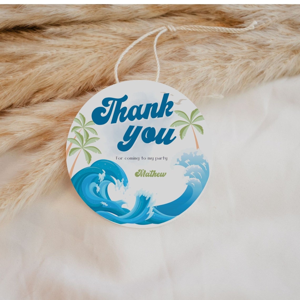 Editable and Printable Surf Favor Tag Template Surf Boy - Etsy