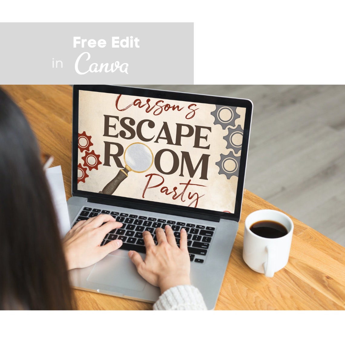 Editable Escape Room Birthday Party Invitation Template, Mystery Party ...