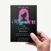 Editable and Printable Wig Party Invitation Template, Neon Light Wig ...