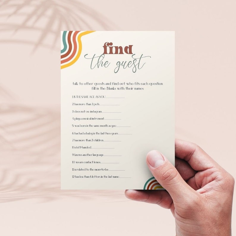 31 Groovy Theme Baby Shower Games Bundle Hippie Theme Baby - Etsy