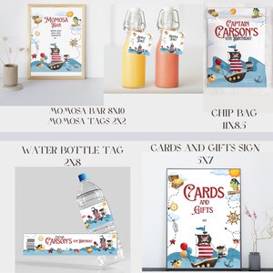 Editable and Printable Pirate Birthday Bundle Template, Pirate Party ...
