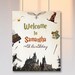 Editable Wizard Birthday Party Welcome Sign Template Magical - Etsy