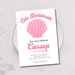 Editable and Printable Girl Sea Shell Birthday Party Invitation ...