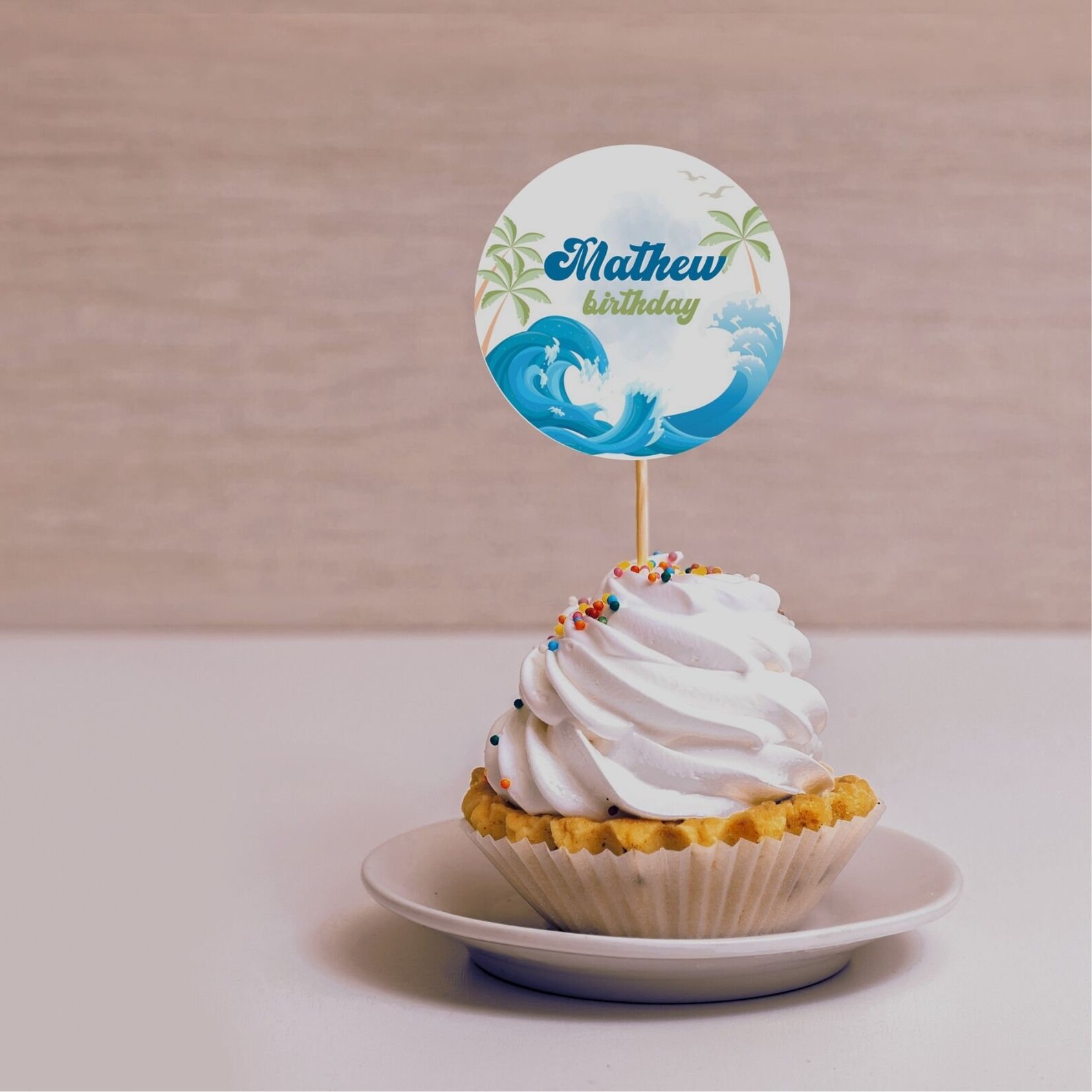 The Big One Cupcake Toppers Printable Cupcake Toppers 1st - Etsy