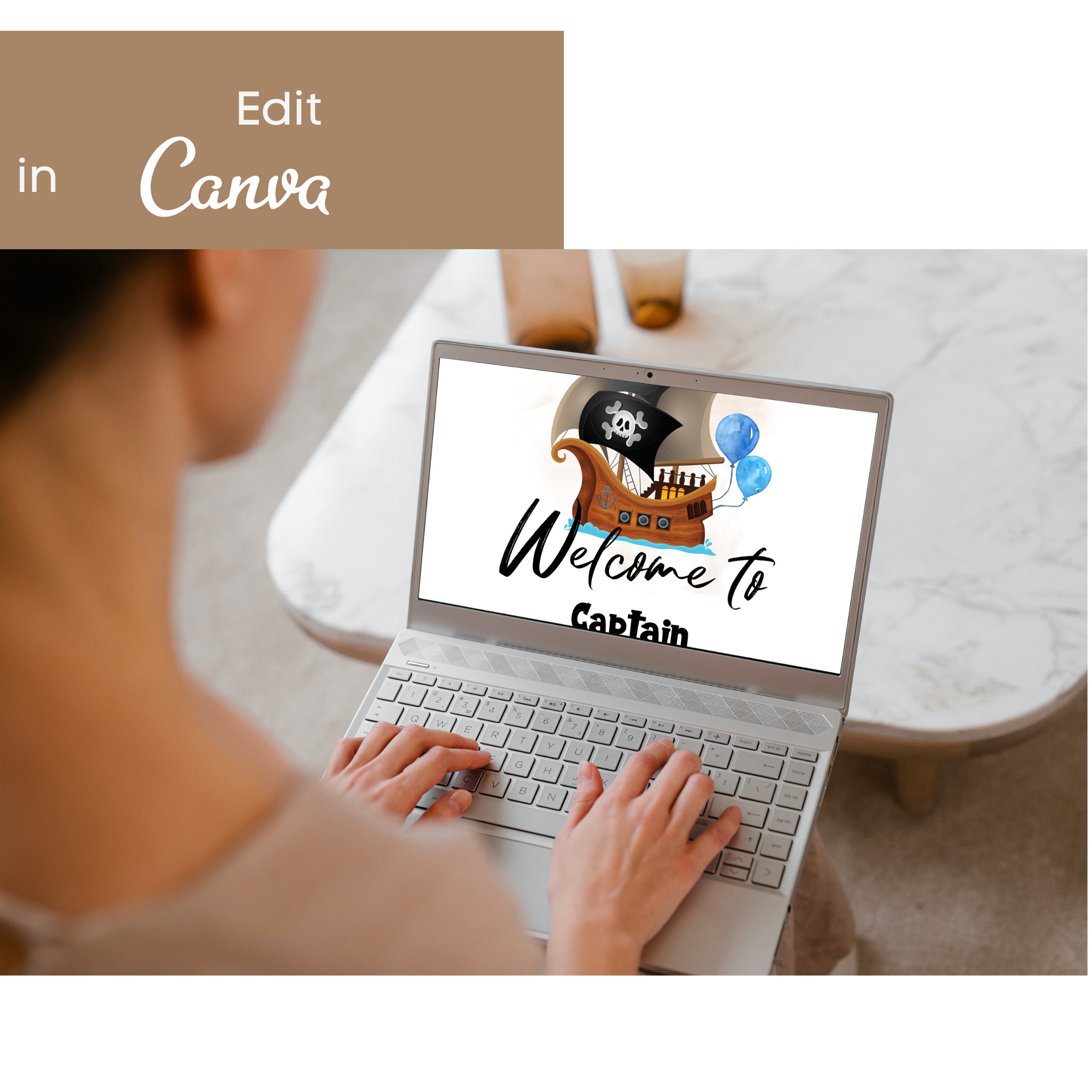 Editable and Printable Pirate Birthday Welcome Sign Template, Pirate ...