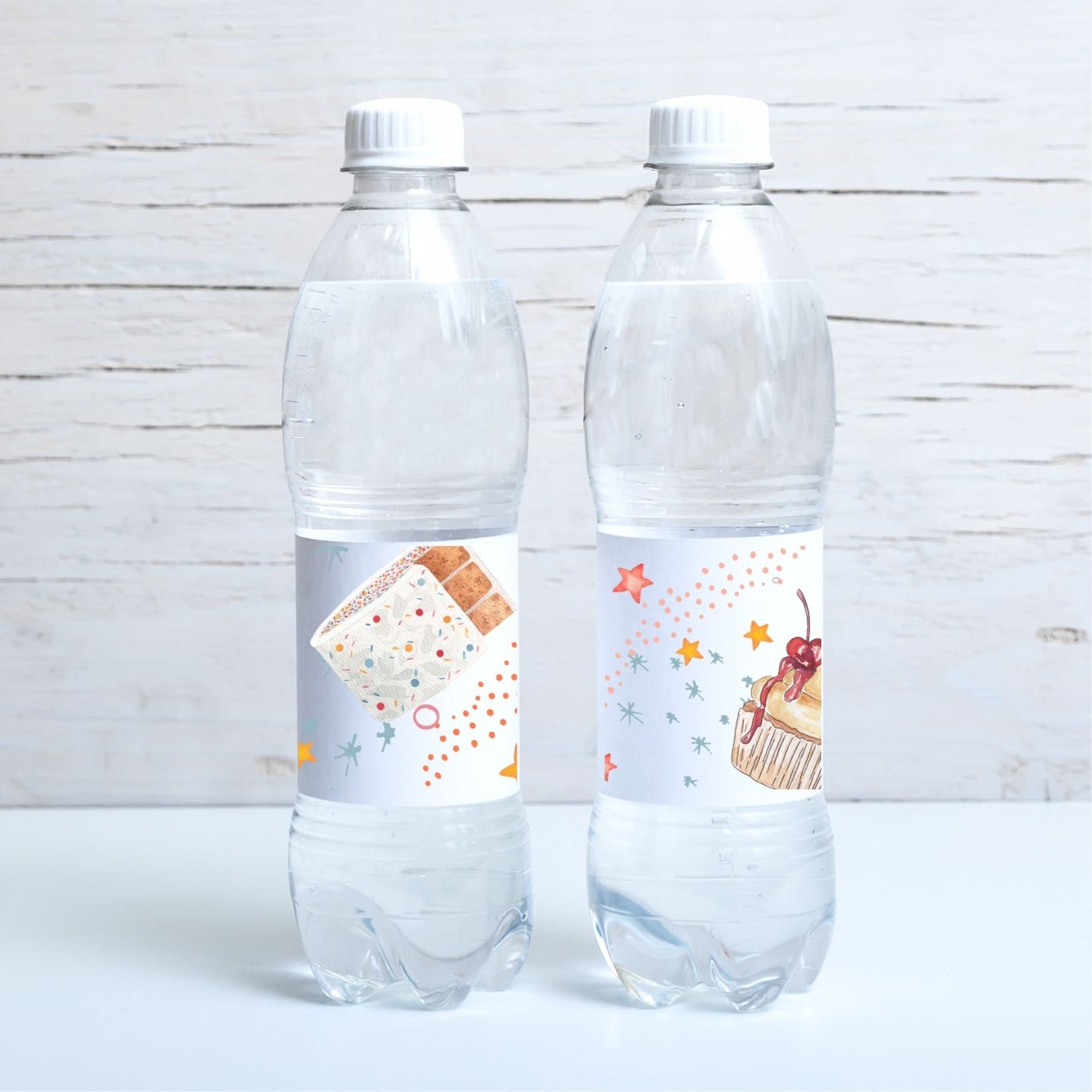 Printable and Editable Boho First Year Water Bottle Template - Etsy