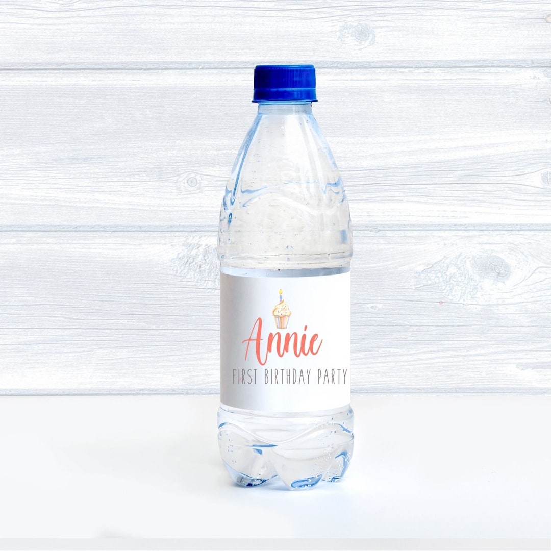 Printable and Editable Boho First Year Water Bottle Template - Etsy
