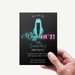 Editable and Printable Wig Party Invitation Template, Neon Light Wig ...