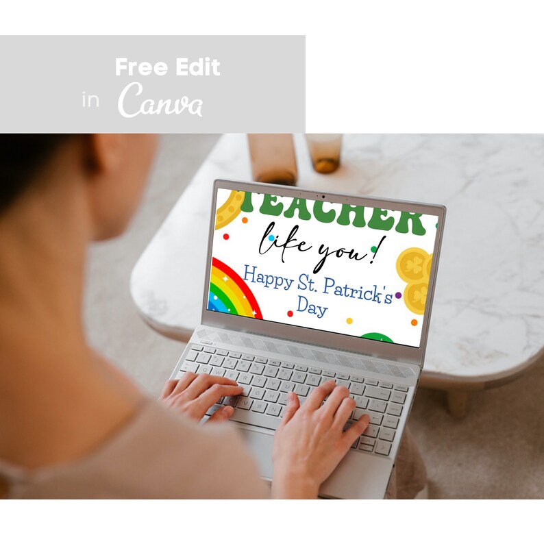 Editable St. Patrick's Day Teacher Appreciation Gift Tag Template, so ...