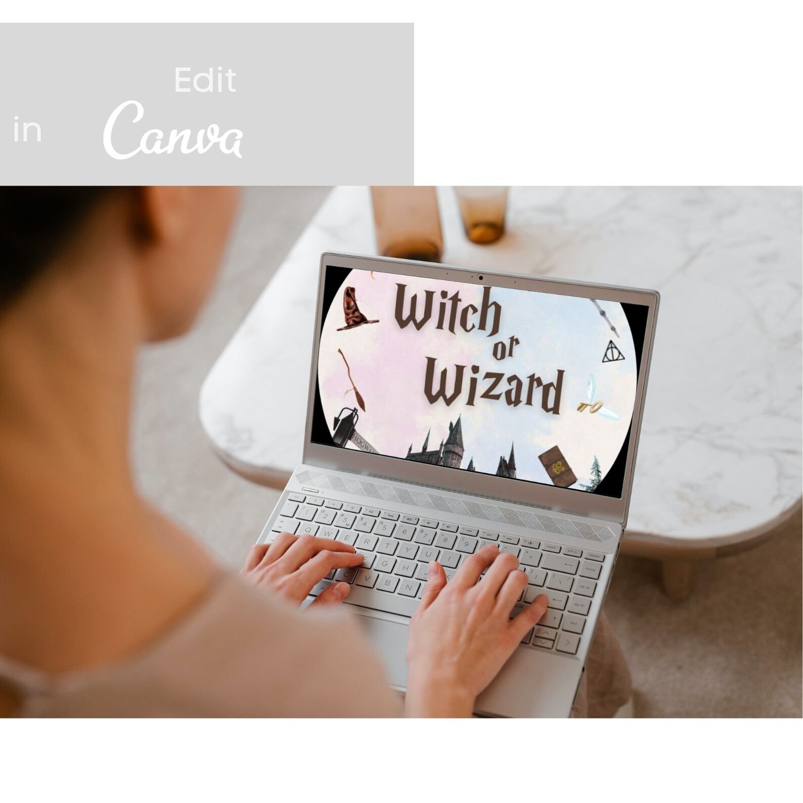 Editable Witch or Wizard Gender Reveal Cupcake Toppers - Etsy