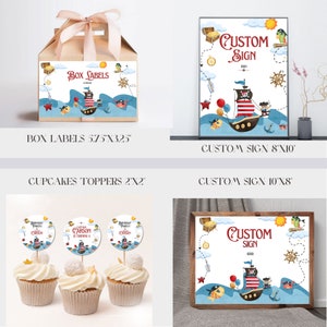 Editable and Printable Pirate Birthday Bundle Template, Pirate Party ...