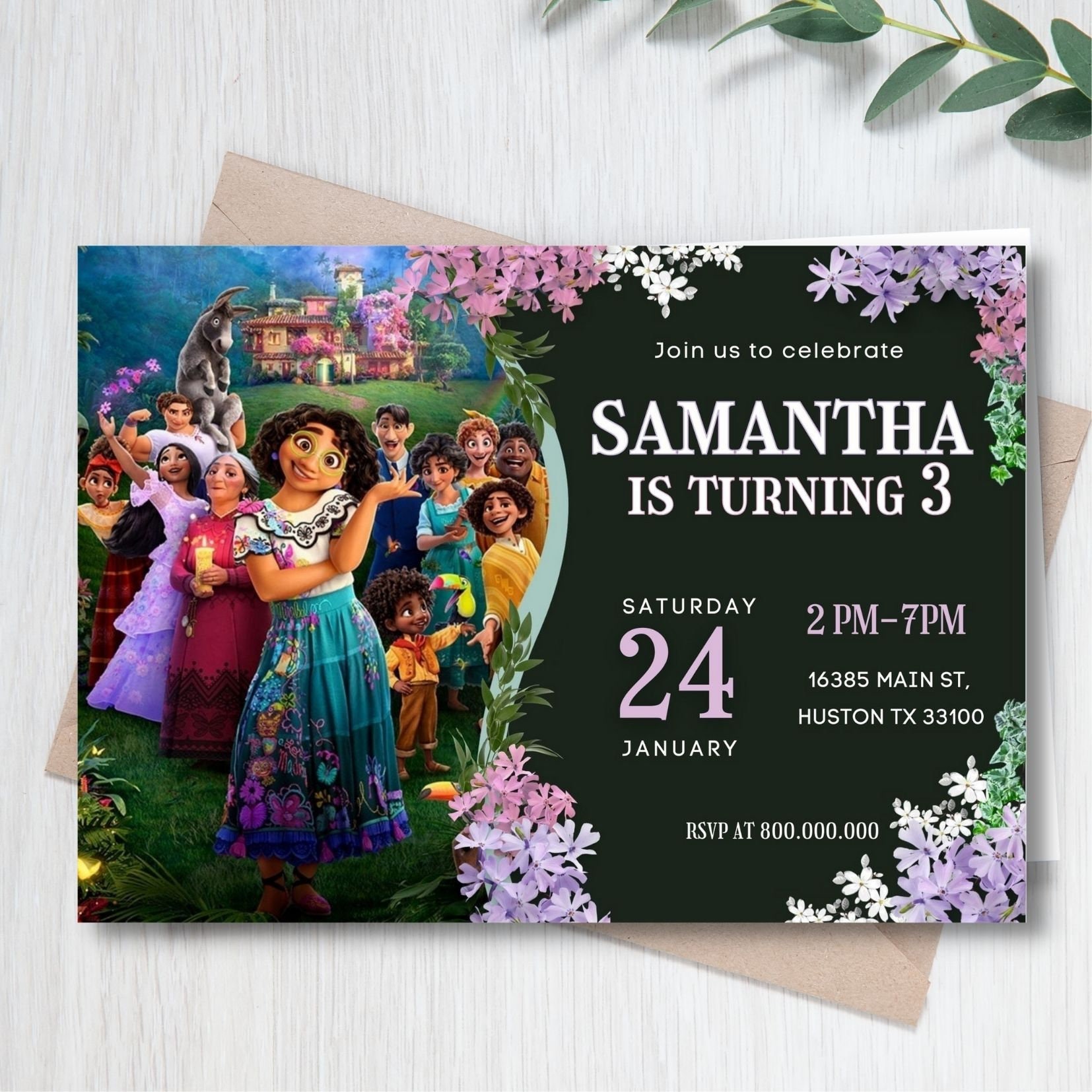 Encanto Birthday Invitations Template Free