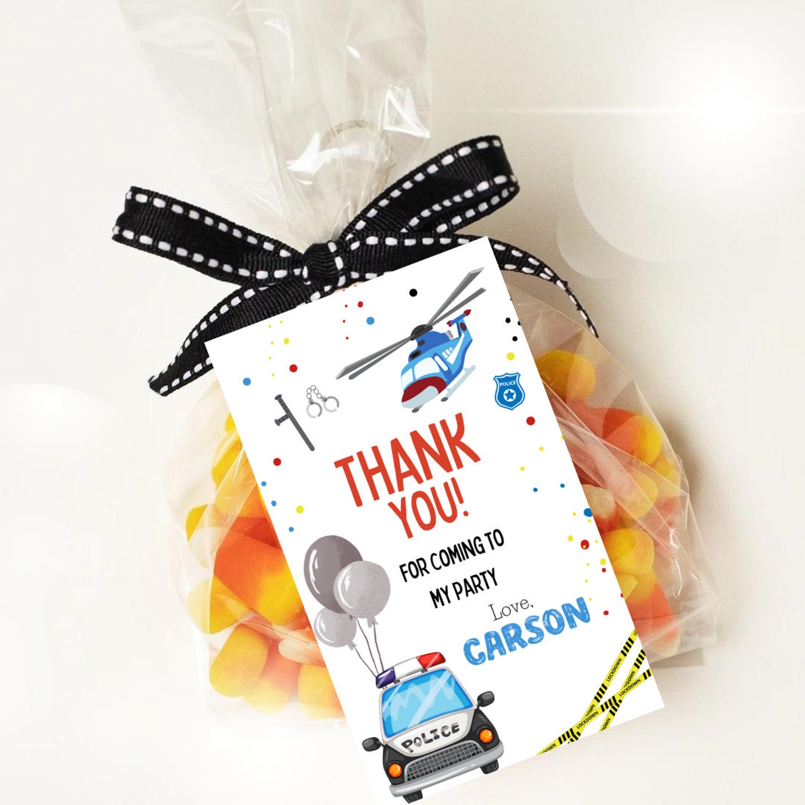 Editable and Printable Police Kid Birthday Invitation Template, Police ...