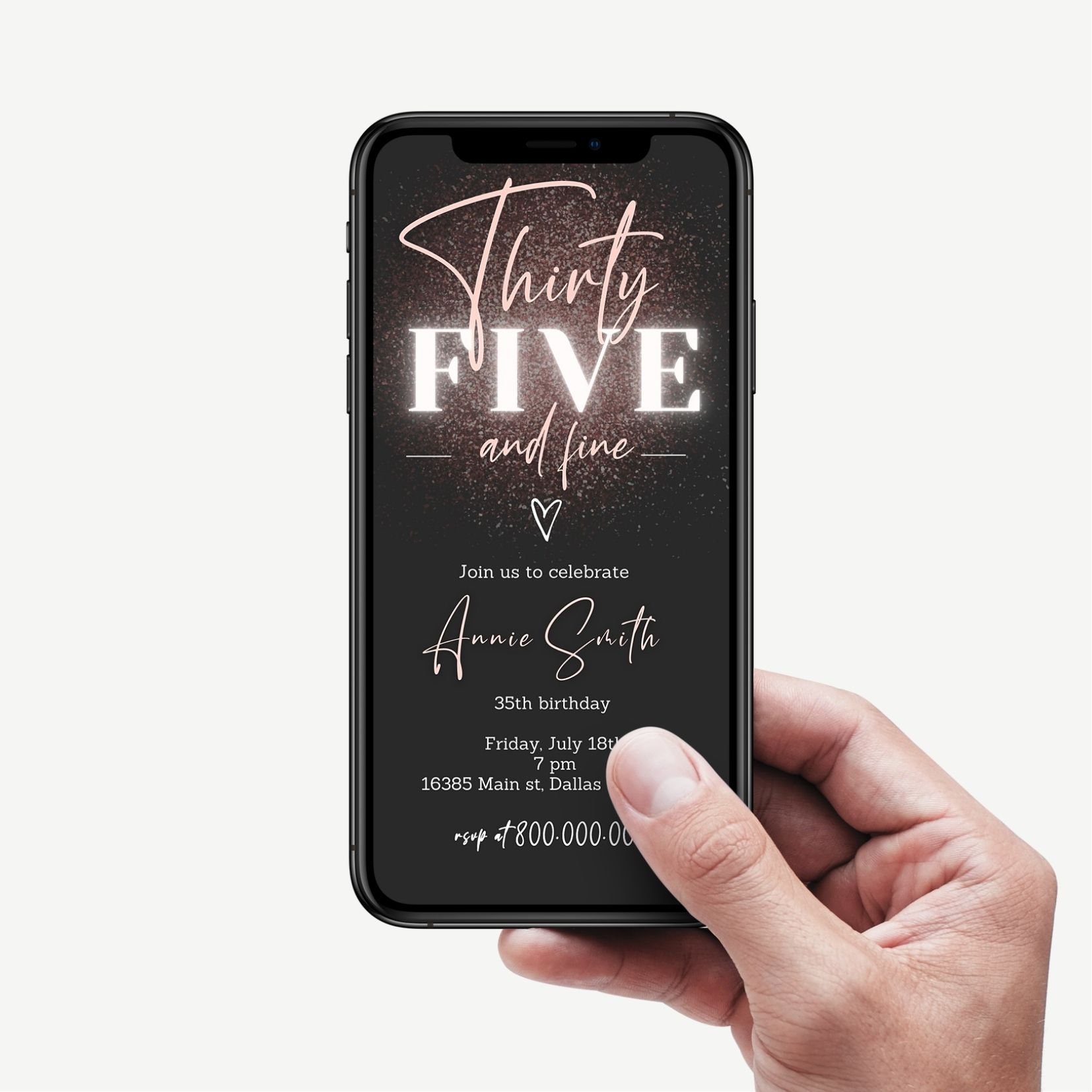 Mobile and Printable Thirty Five and Fine Women Birthday Party ...