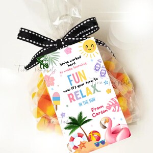 Editable Summer Teacher Appreciation Gift Tags, Printable Thank You ...