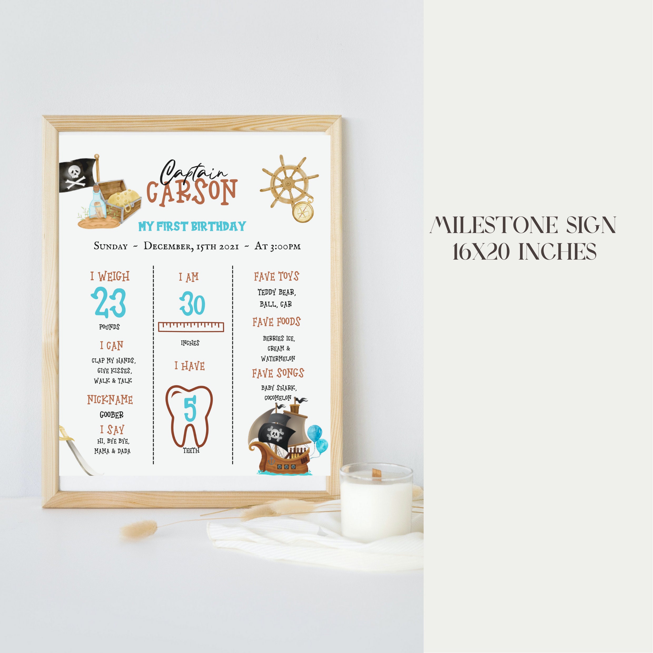 Editable and Printable Pirate Birthday Bundle Template, Pirate Party ...