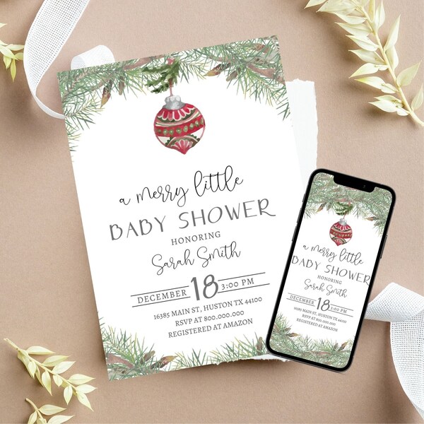 December Baby Shower - Etsy