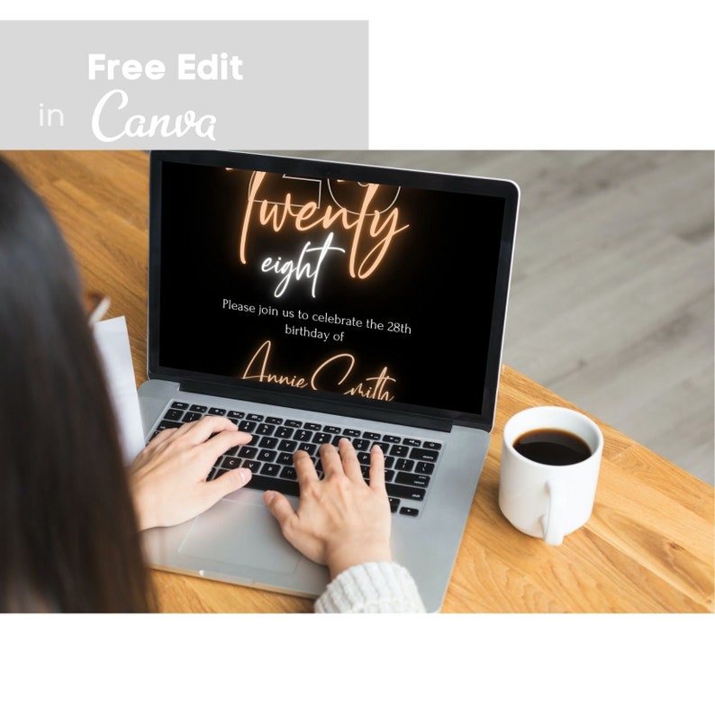 Editable and Printable Twenty Eight Birthday Party Invitation - Etsy