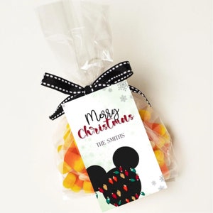 Editable and Printable Minni and Mickey Christmas Gift Tags Template ...
