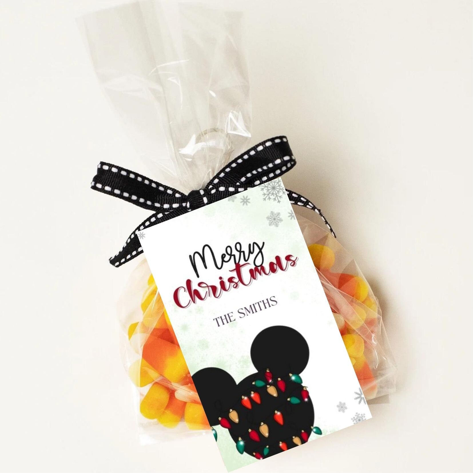 Editable Mouse Christmas Gift Tags, Printable Template (PDF) - Etsy