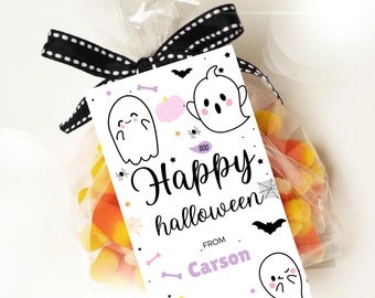 Halloween Gift Tags Boo-bbles of Fun Kids Friend Classroom - Etsy