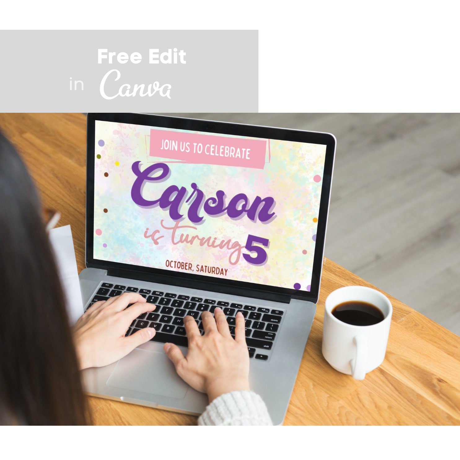 Editable Boba Tea Birthday Party Video Invitation Template - Etsy