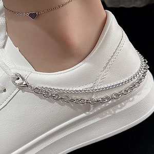 Fashion Punk Wind Shoe Charms, Metal Sliver Shoe Tags, Pearl Double ...