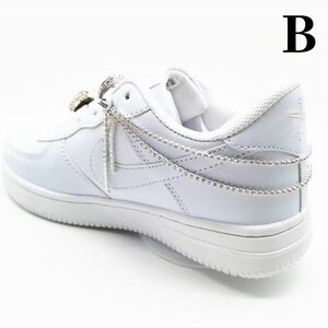 Sliver Rhinestone Vintage Heel Chain Shoe Charms, AF1 Air Force One ...