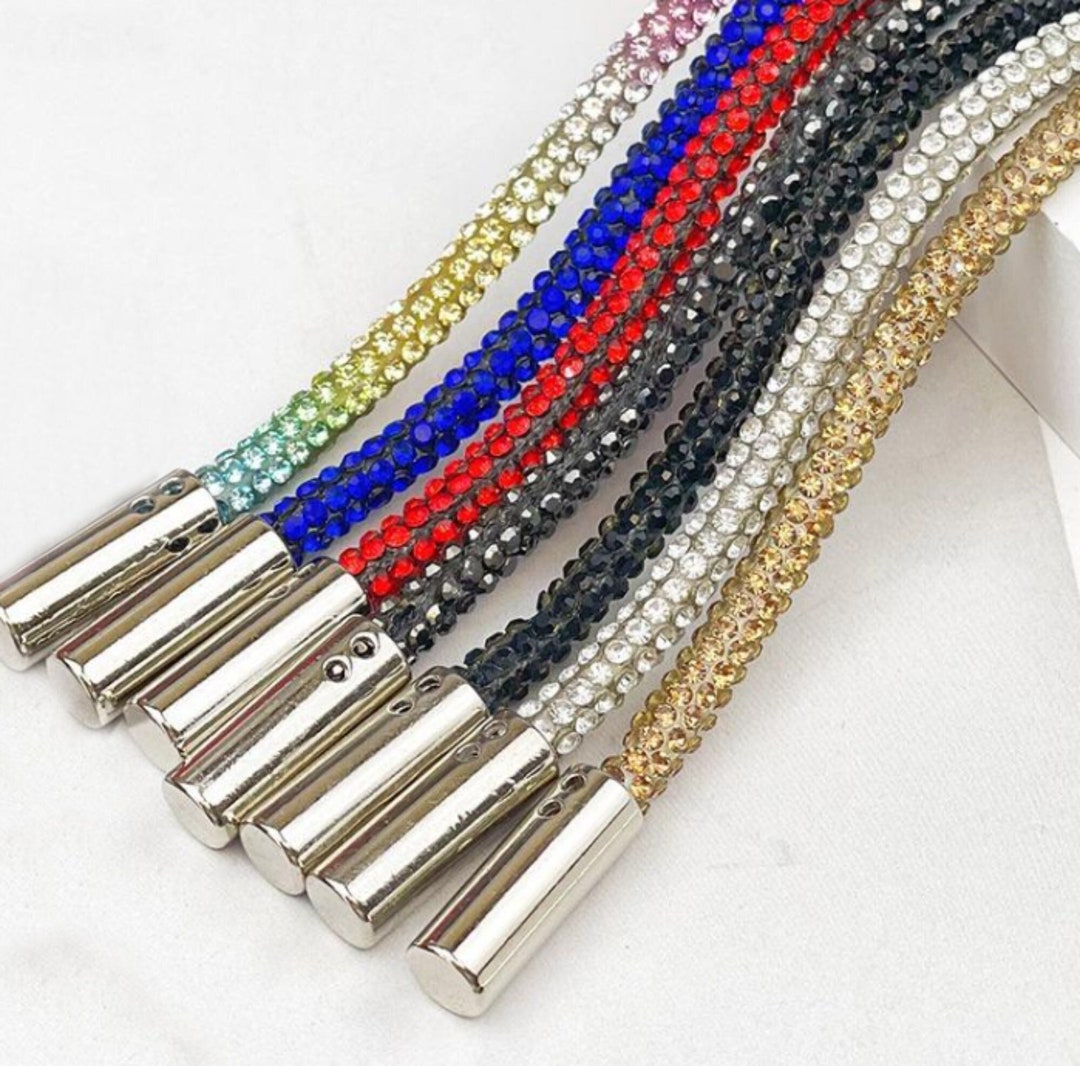 Glitter Rhinestones Hoodie Drawstrings 5mm Strings With - Etsy
