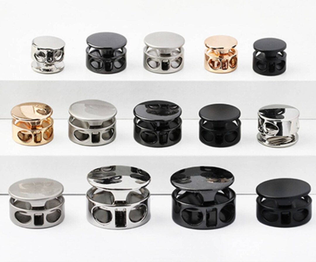 Double Hole Cord Locks, Silver Toggle Cord Lock, Gold Cord Lock Stopper ...