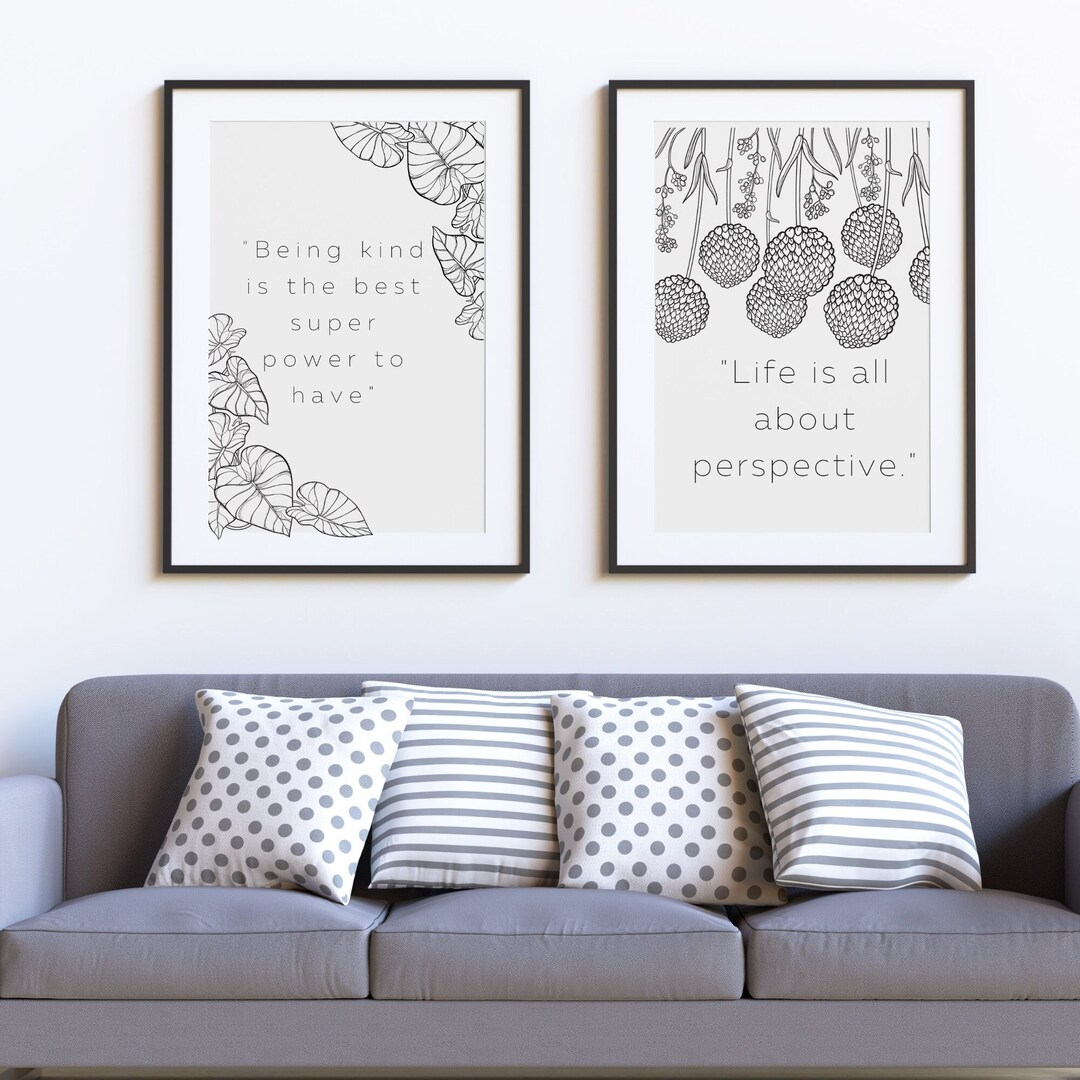 9 Plant Printable Prints, Monstera, Fern, Wild Flowers, Quotes, Cute ...