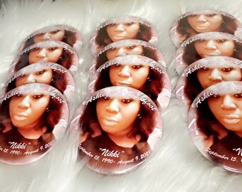Custom Memorial Buttons - Etsy