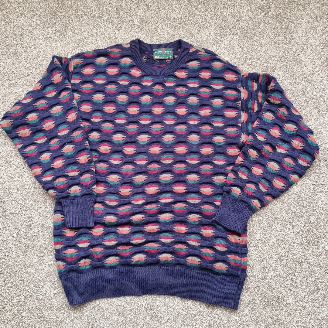 Vintage Lord Jeff Sweater in Blue Large - Etsy