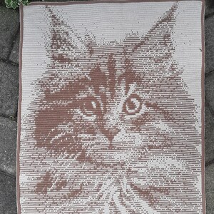 Fluffball - Overlay Mosaic Crochet Pattern - Kitten - Etsy