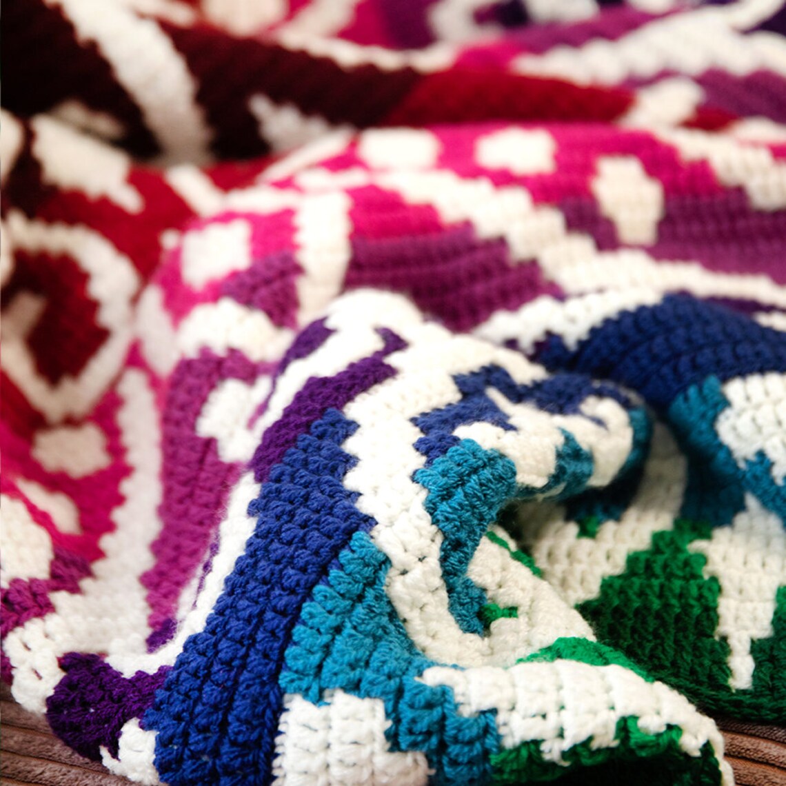 Fleur Overlay Mosaic Crochet Pattern Only - Etsy UK