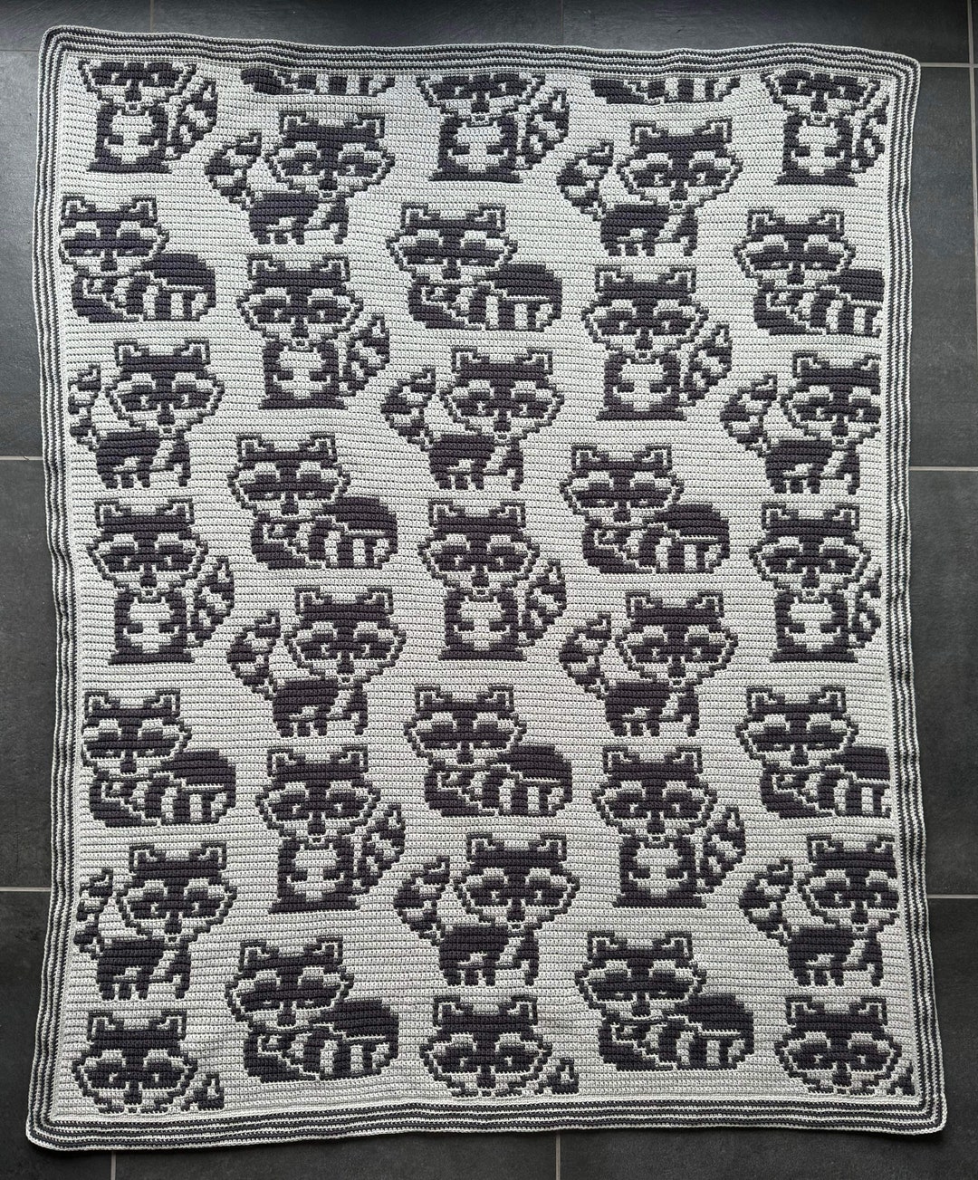 Reckless Rascals - Overlay Mosaic Crochet Raccoons - Pattern Only - Etsy