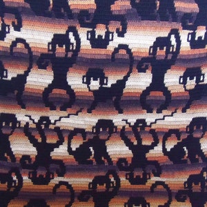 Monkey Business - Overlay Mosaic Crochet - Pattern Only - Etsy