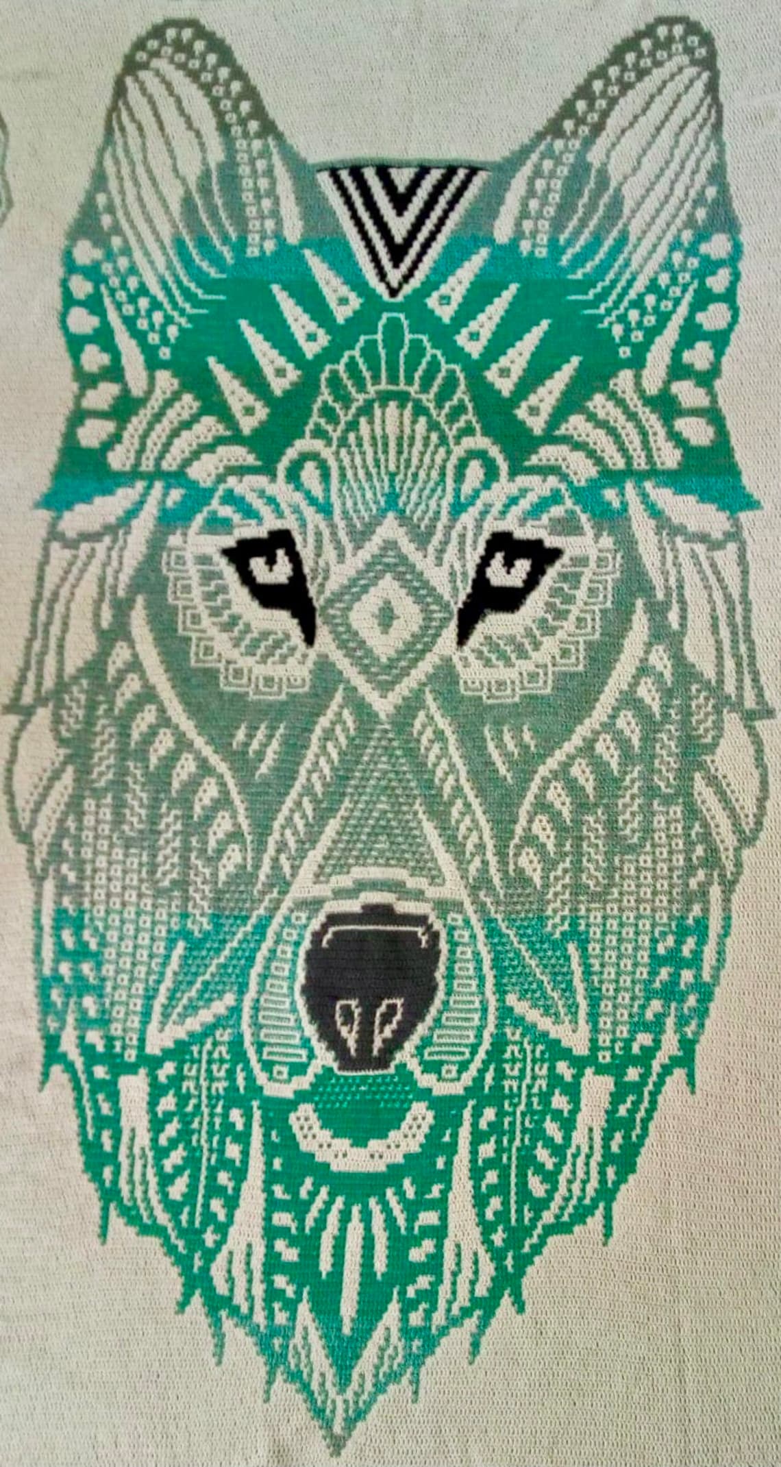 Lone Wool-f - Overlay Mosaic Crochet Wolf Pattern - Etsy