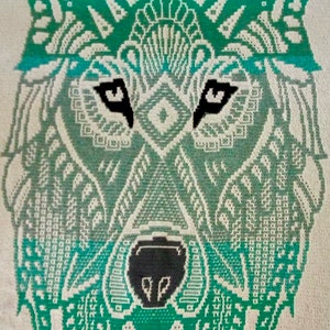Lone Wool-f - Overlay Mosaic Crochet Wolf Pattern - Etsy