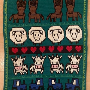 Farmfriends Overlay Mosaic Crochet Pattern - Etsy