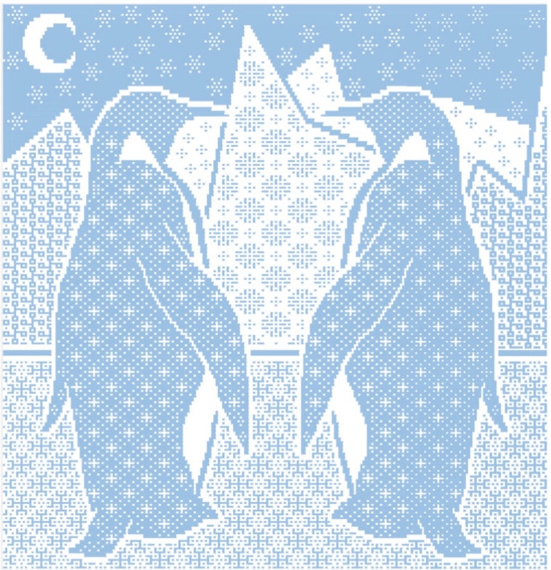 Have an Ice Day Penguin Overlay Mosaic Crochet Pattern - Etsy
