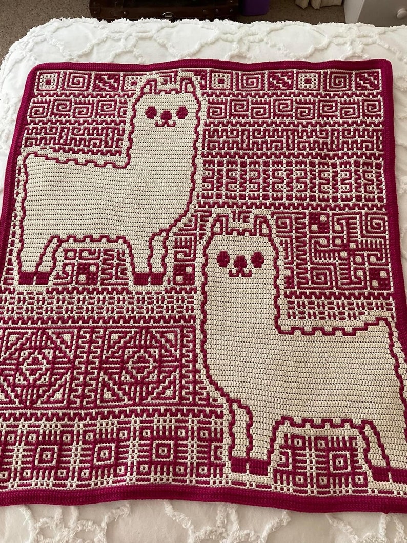 Spitting Image - Overlay Mosaic Crochet - Pattern Only - Llamas - Etsy