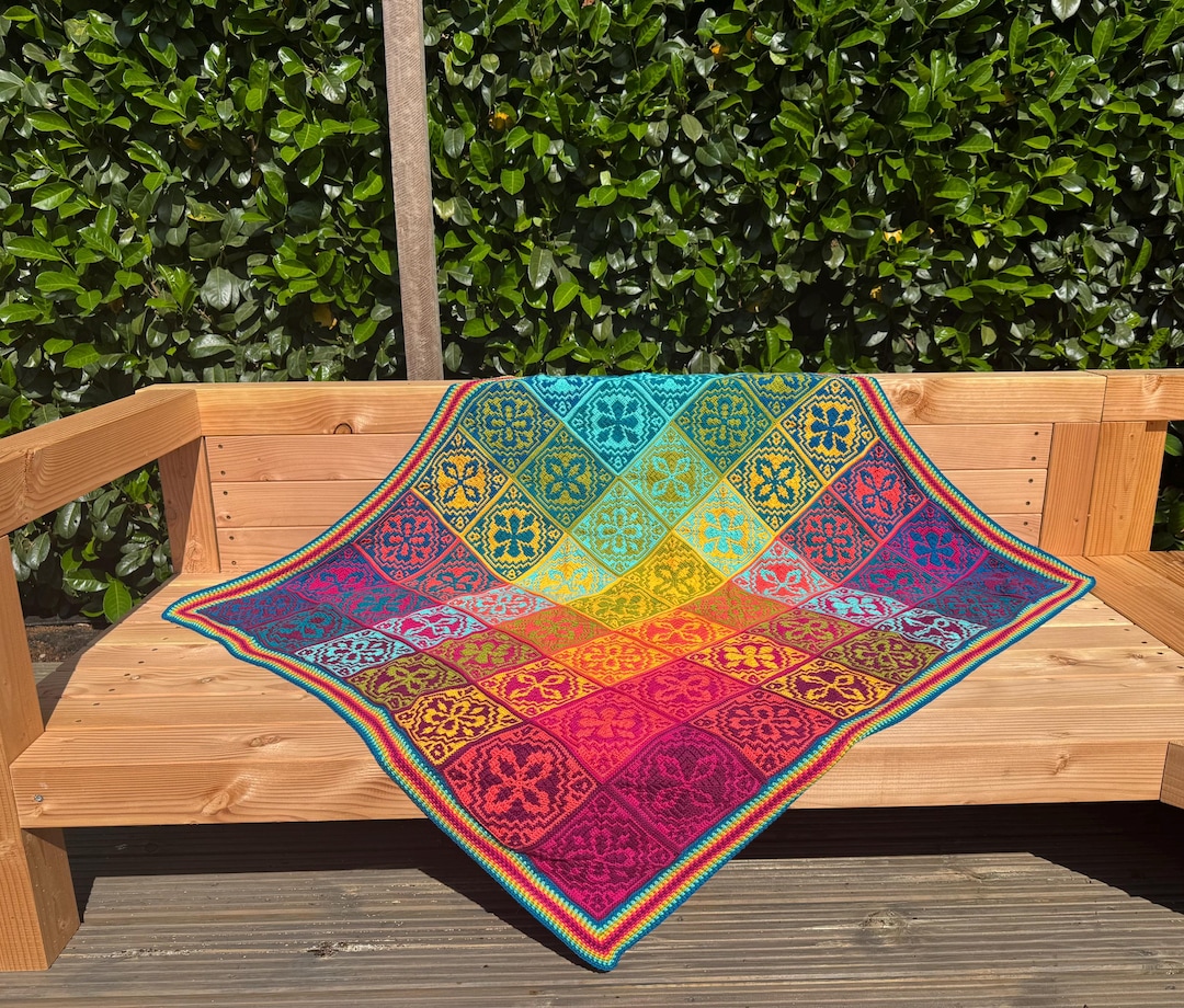 Burst of Joy - Overlay Mosaic Crochet Pattern - Etsy