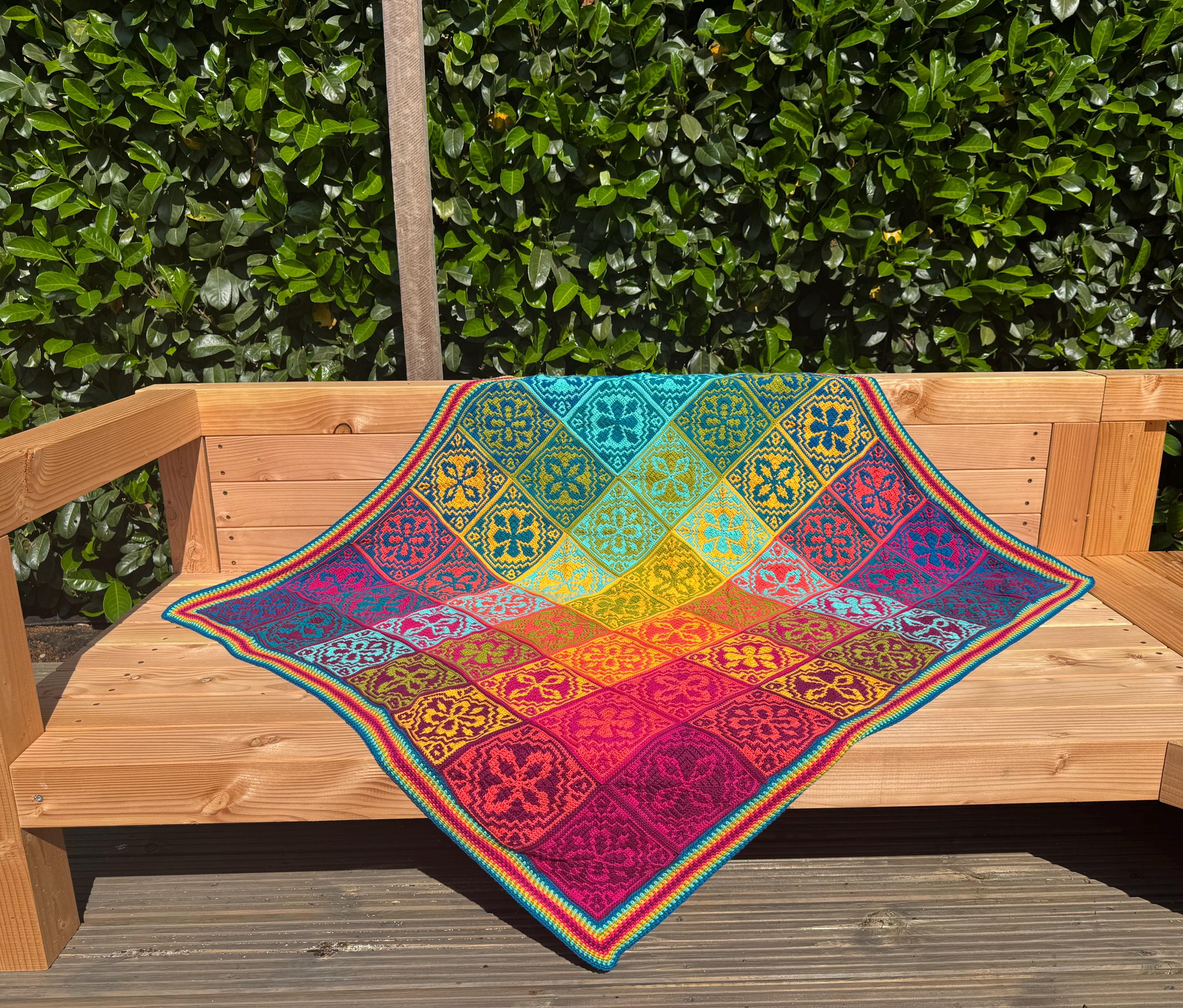 Burst of Joy - Overlay Mosaic Crochet Pattern - Etsy