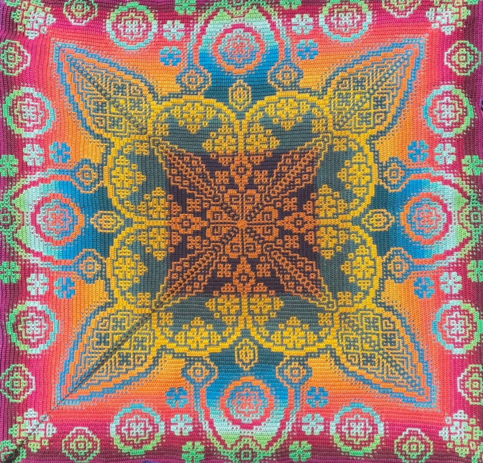 Inner Compass Overlay Mosaic Crochet - Etsy