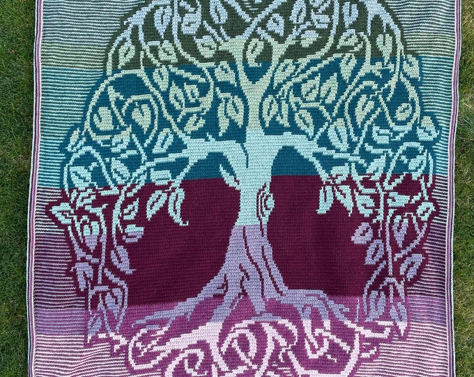 Tree of Life Afghan - Etsy