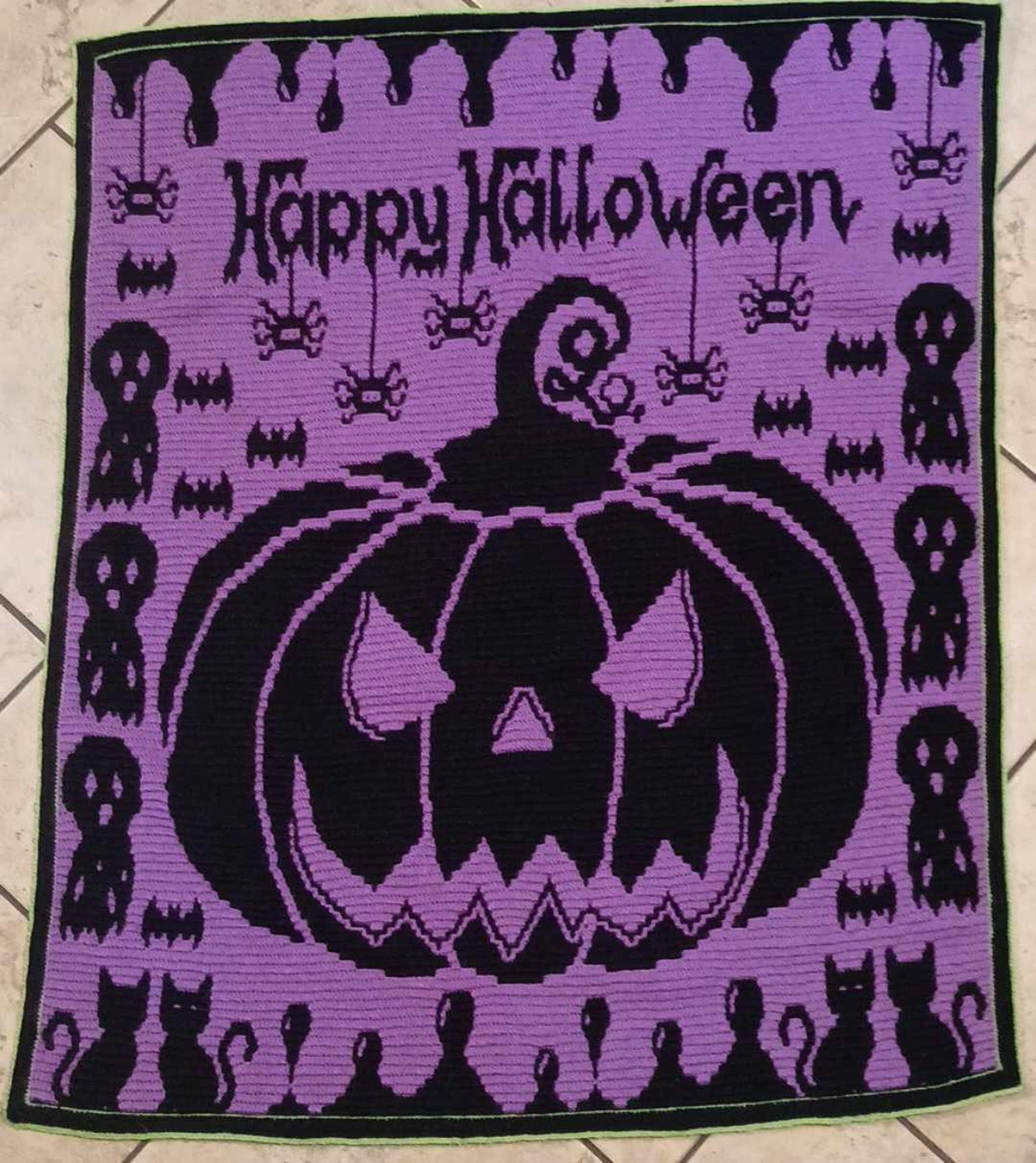Spooky Spectacle - Halloween - Overlay Mosaic Crochet - Pattern Only ...